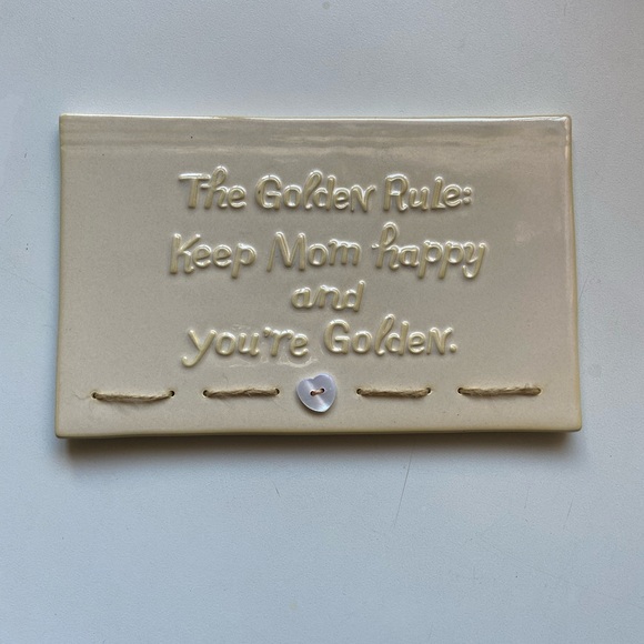 Accents | The Golden Rule Ceramic Plaque Wall Decor | Poshmark
